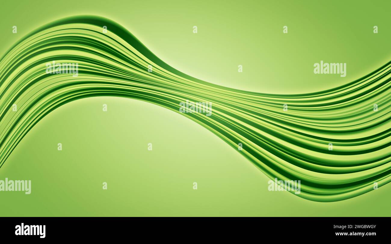 Green wavy lines hi-res stock photography and images - Alamy