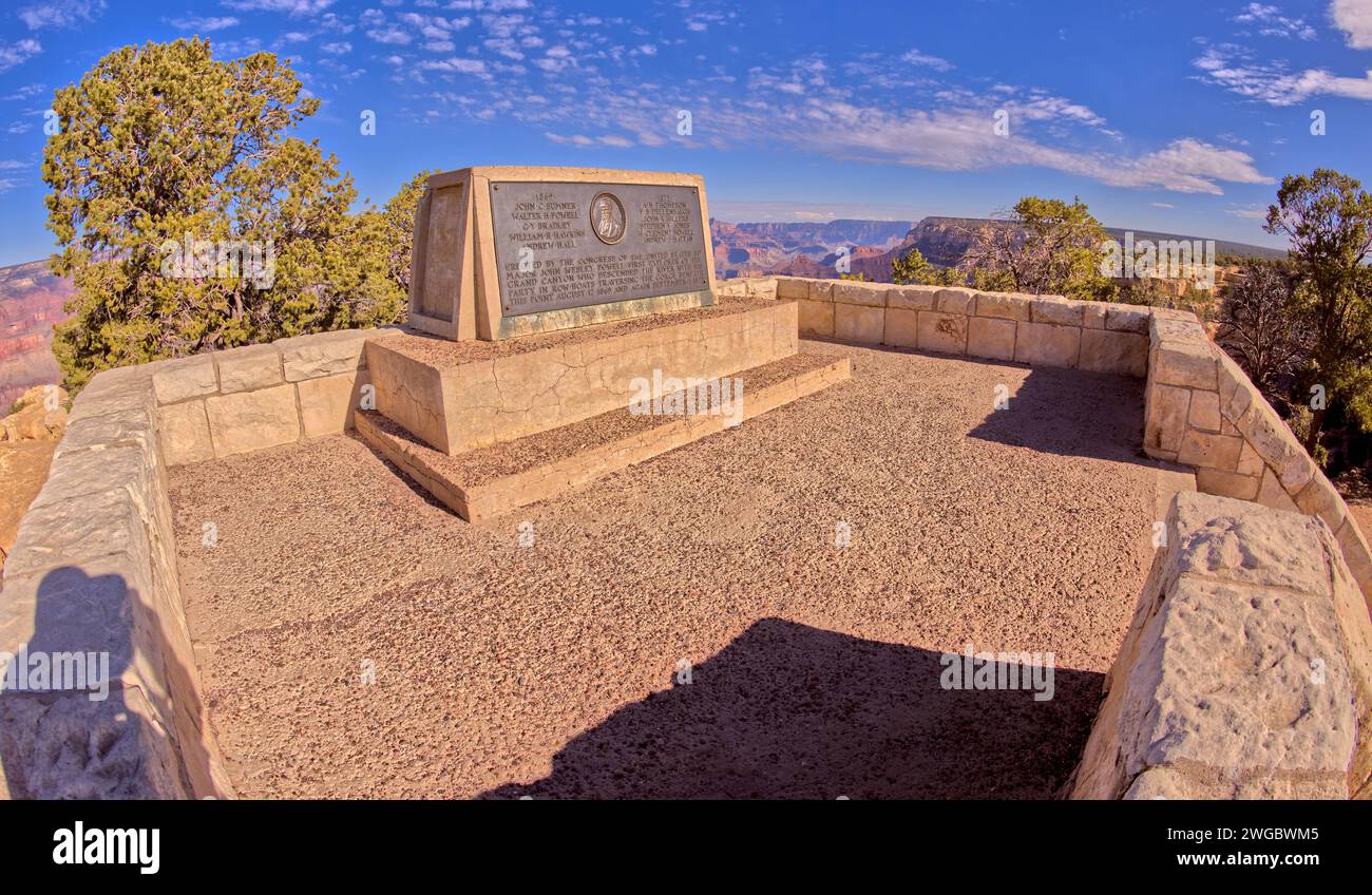 Powell Memorial at Grand Canyon National Park, Arizona, USA Stock Photo ...