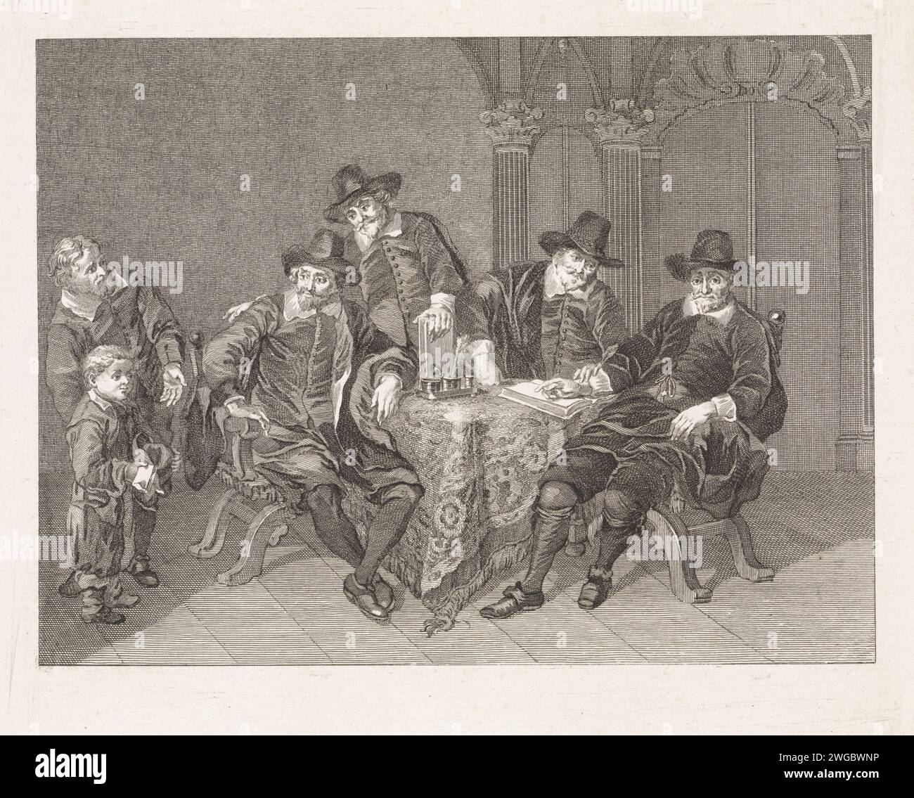 Regents of the Leprozenhuis in Amsterdam, Reinier Vinkeles (I), After ...