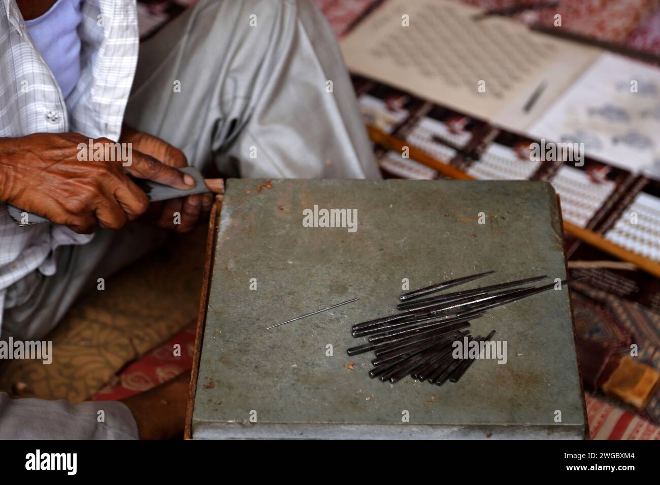 Indian printing blocks hi-res stock photography and images - Alamy