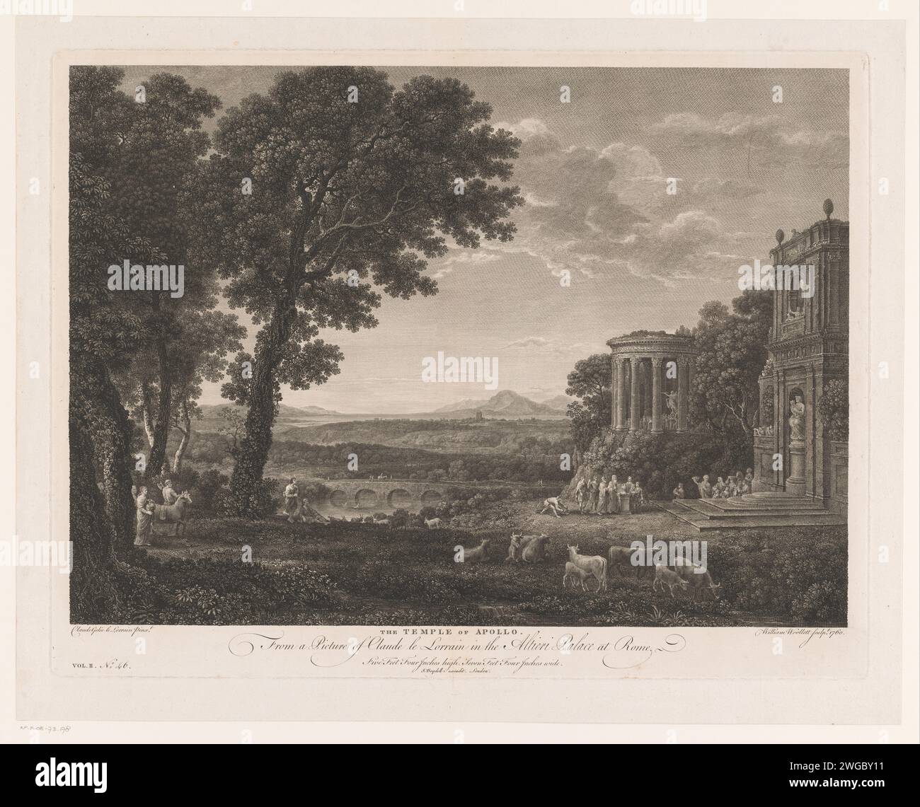 Landscape with father of Psyche that sacrifices for the temple of ...