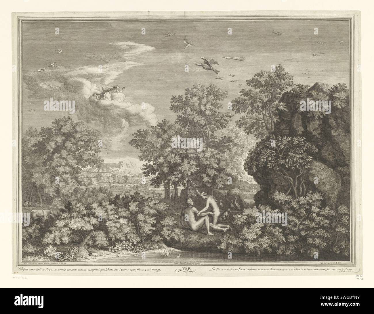 Allegorical representation of spring, Jean Audran, After Nicolas ...