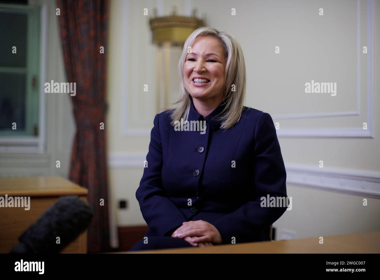 Behind the scenes at Stormont as First Minister Michelle O'Neill during ...