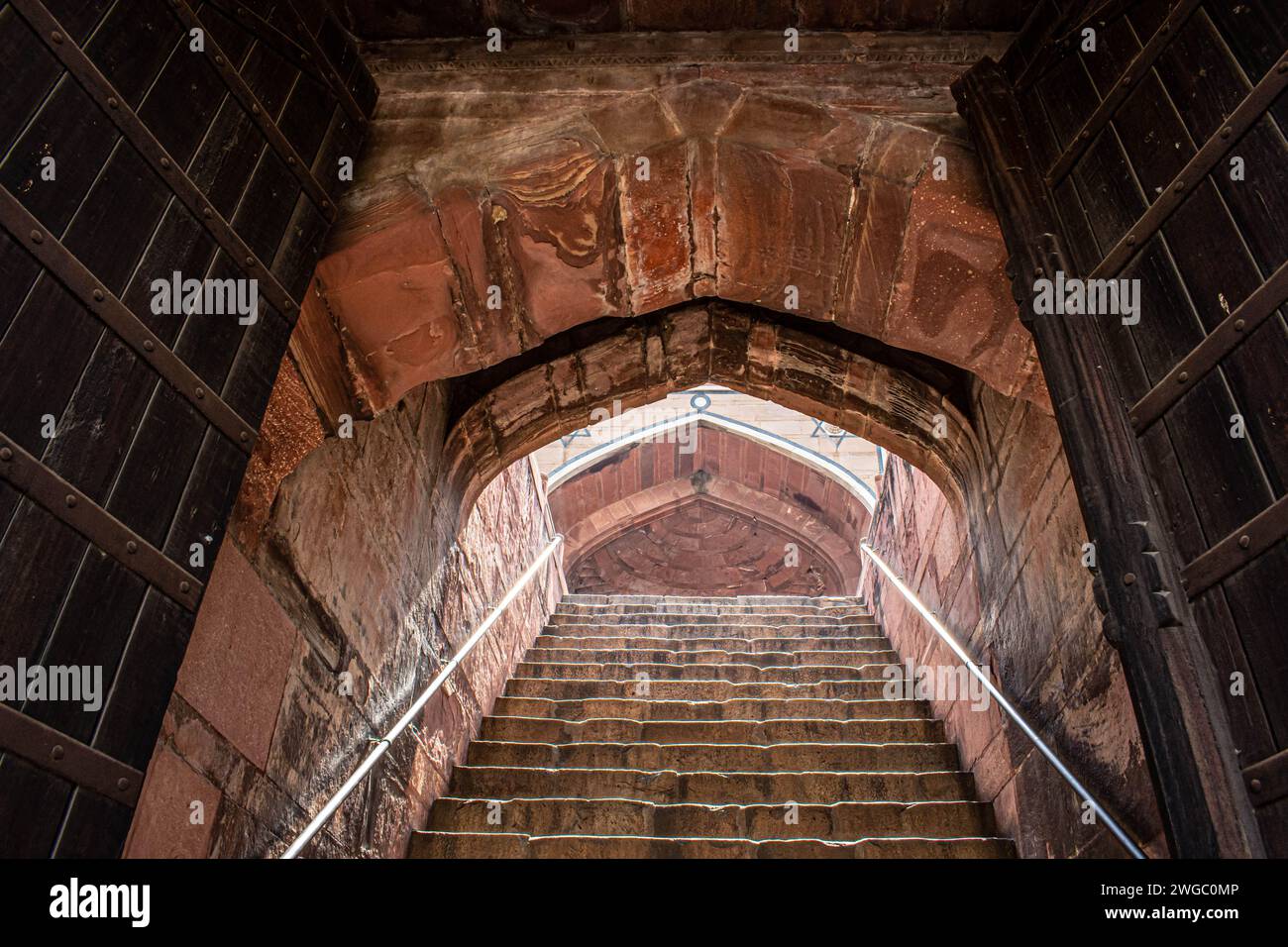 Stairway inside Humayun's Tomb, Delhi, India Stock Photo - Alamy