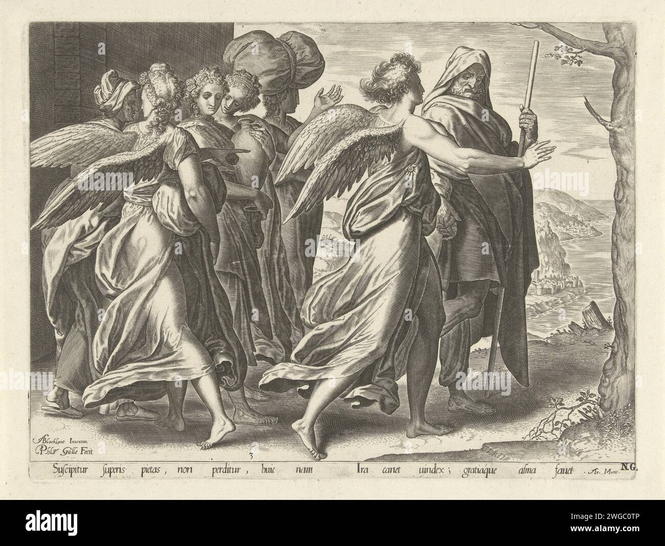 Lot and his family leaving sodom hi-res stock photography and images ...