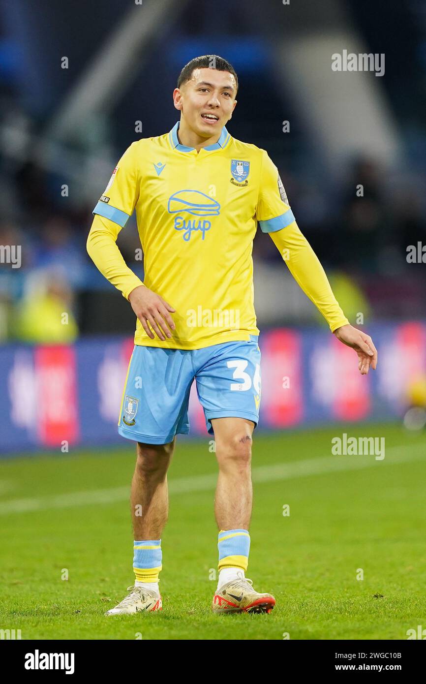 Huddersfield, UK. 03rd Feb, 2024. Sheffield Wednesday Ian Poveda during ...