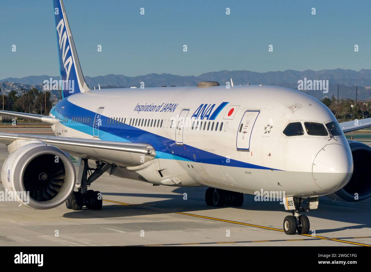 Los Angeles, California, USA - 12 January 2023: Boeing 787 Dreamliner ...