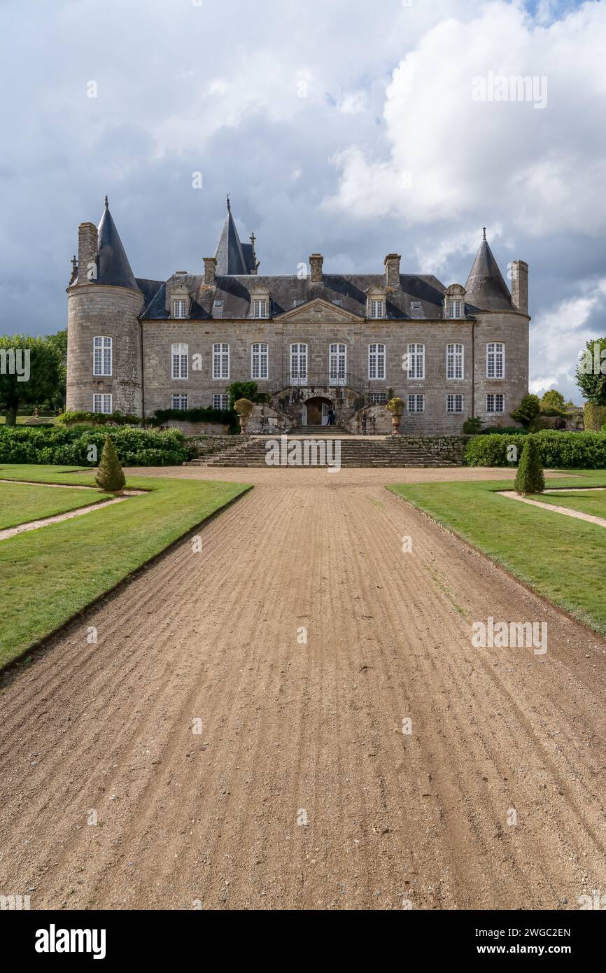 Chateau de Kergrist, France. Medieval estate house with normandy ...
