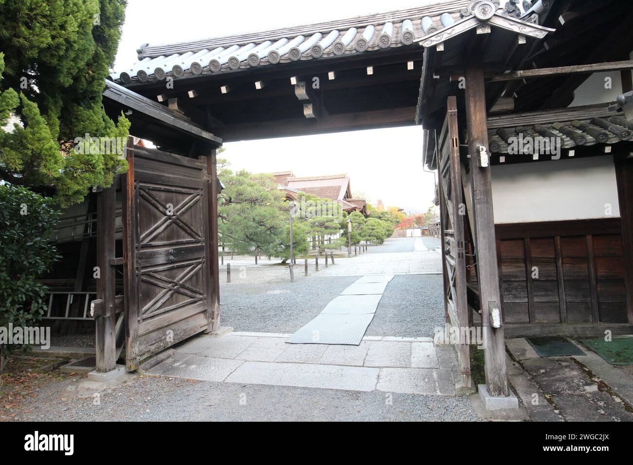 Small gate of Shoin in Nishi Hongwanji Temple, Kyoto, Japan Stock Photo ...