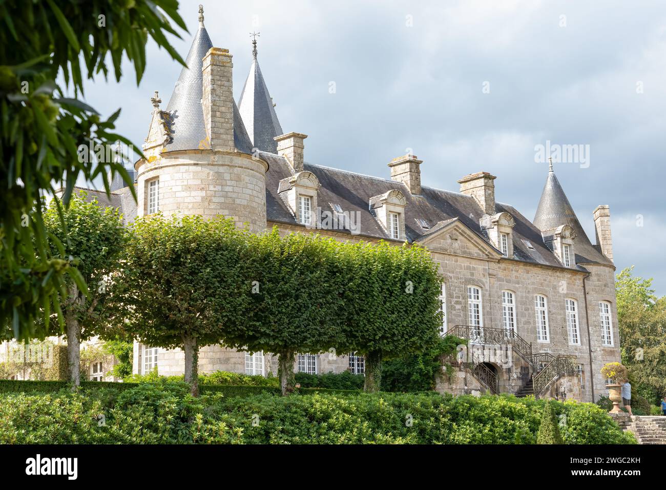 Chateau de Kergrist, France. Medieval estate house with normandy ...