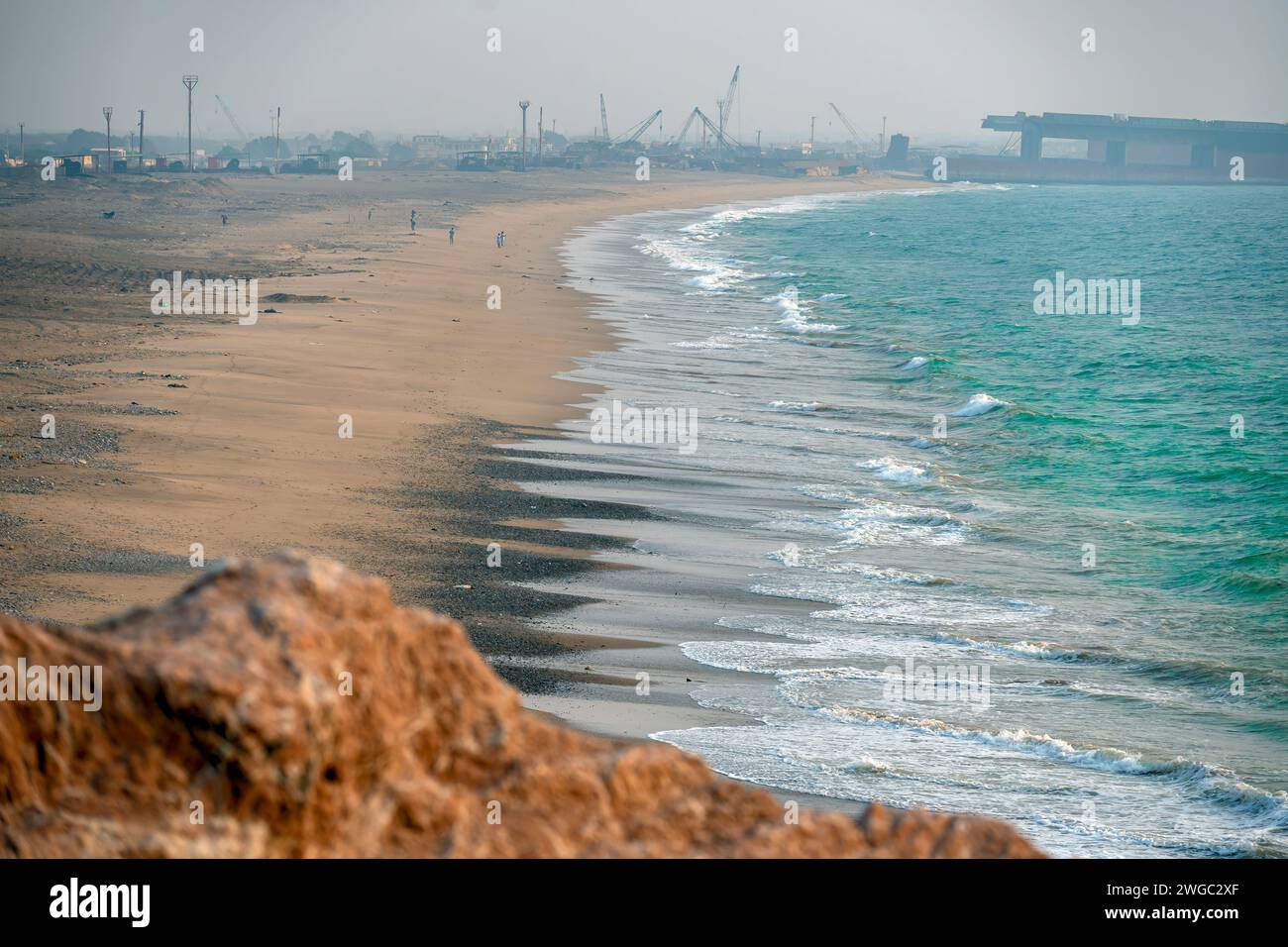 Balochistan, Pakistan - January 16, 2024: Breezy Morning Gadani Beach ...