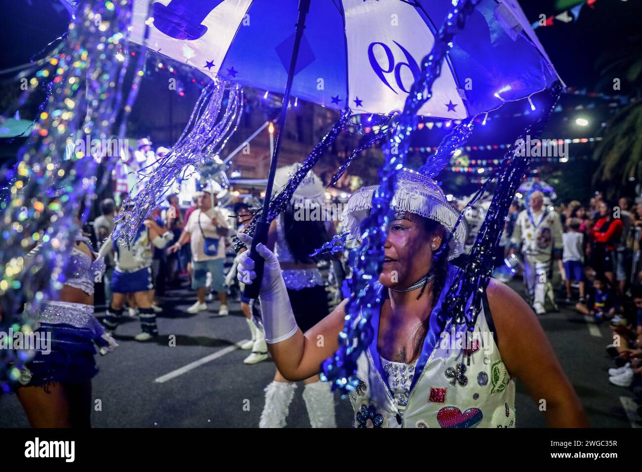 Buenos Aires, Argentina. 04th Feb, 2024. Murga dancer seen during the ...