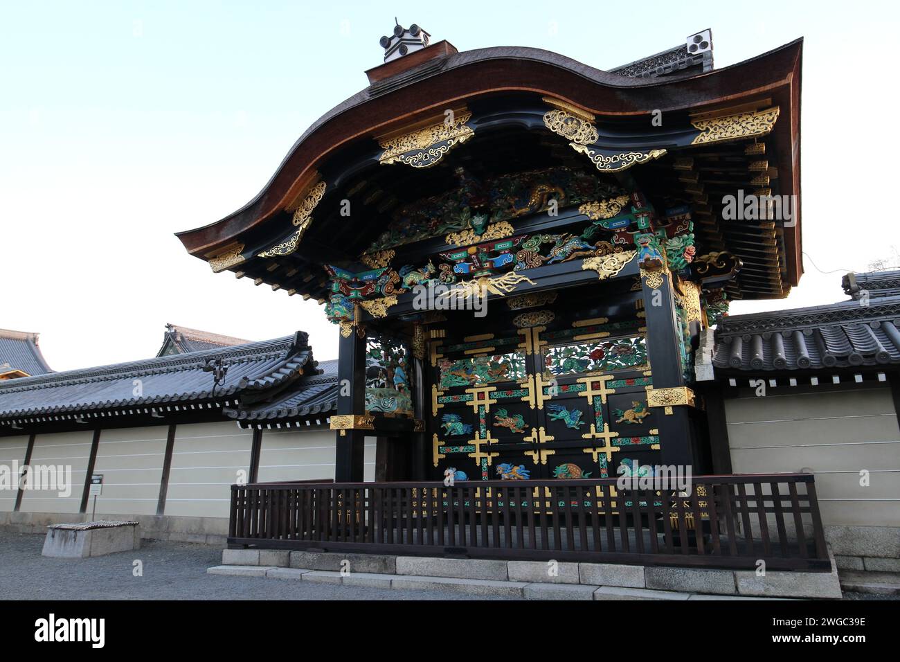 Karamon Gate in Nishi Hongwanji Temple, Kyoto, Japan Stock Photo - Alamy