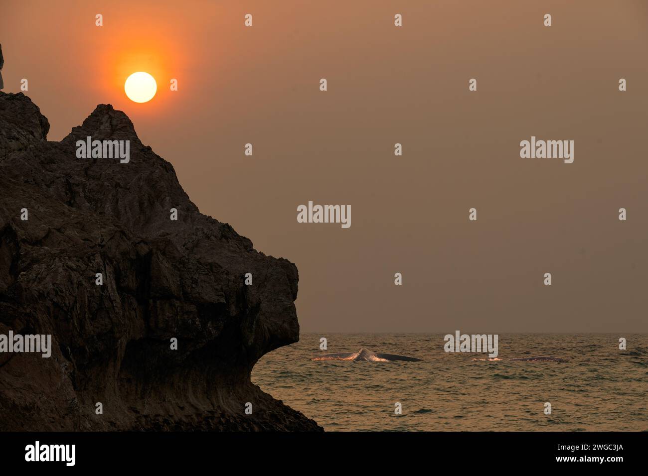 Balochistan, Pakistan - January 16, 2024: Beautiful sunset in the rocks ...