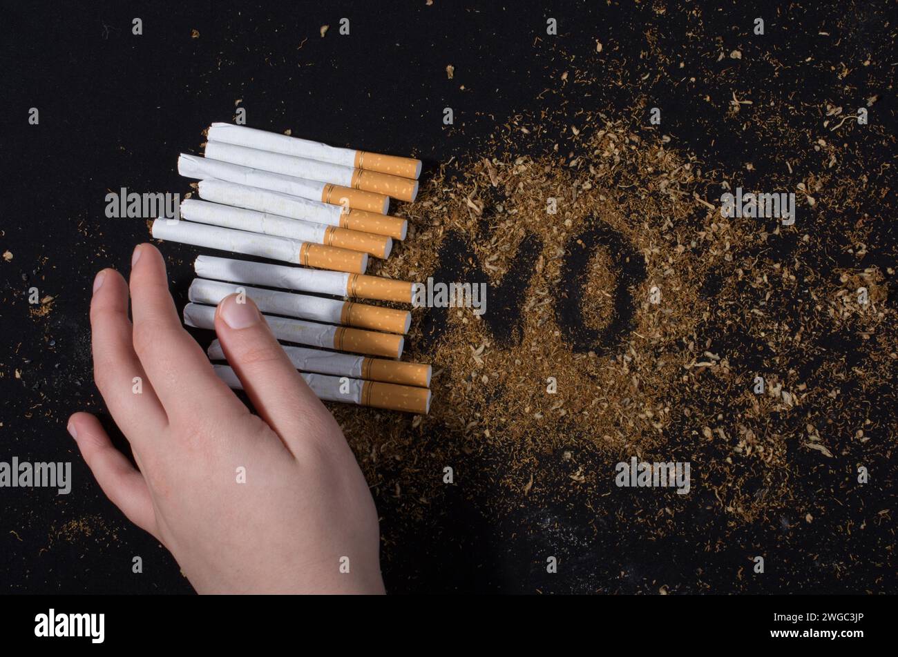 World No Tobacco Day poster for say no smoking concept Stock Photo - Alamy