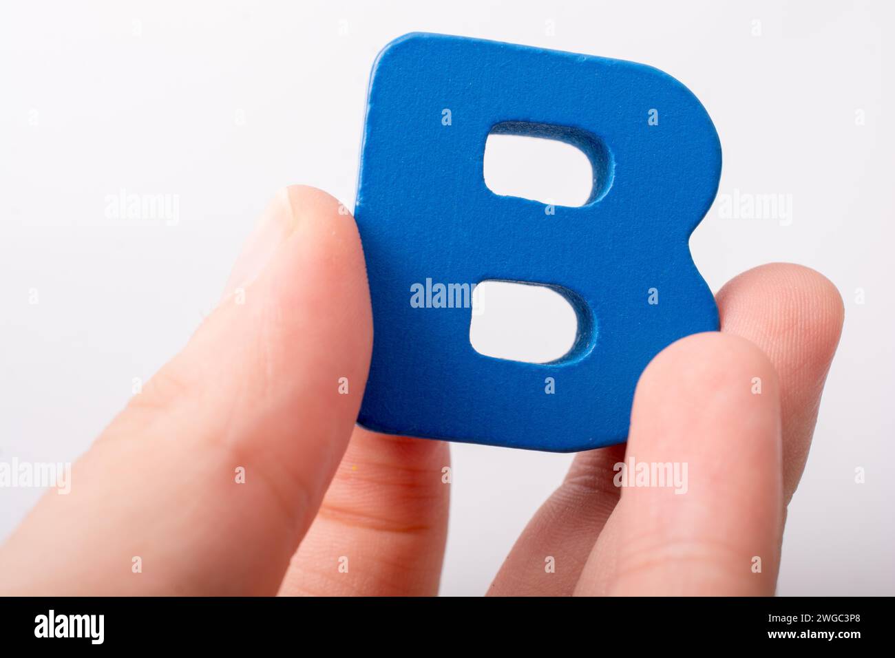 Letter cube of B of Alphabet made of wood Stock Photo - Alamy