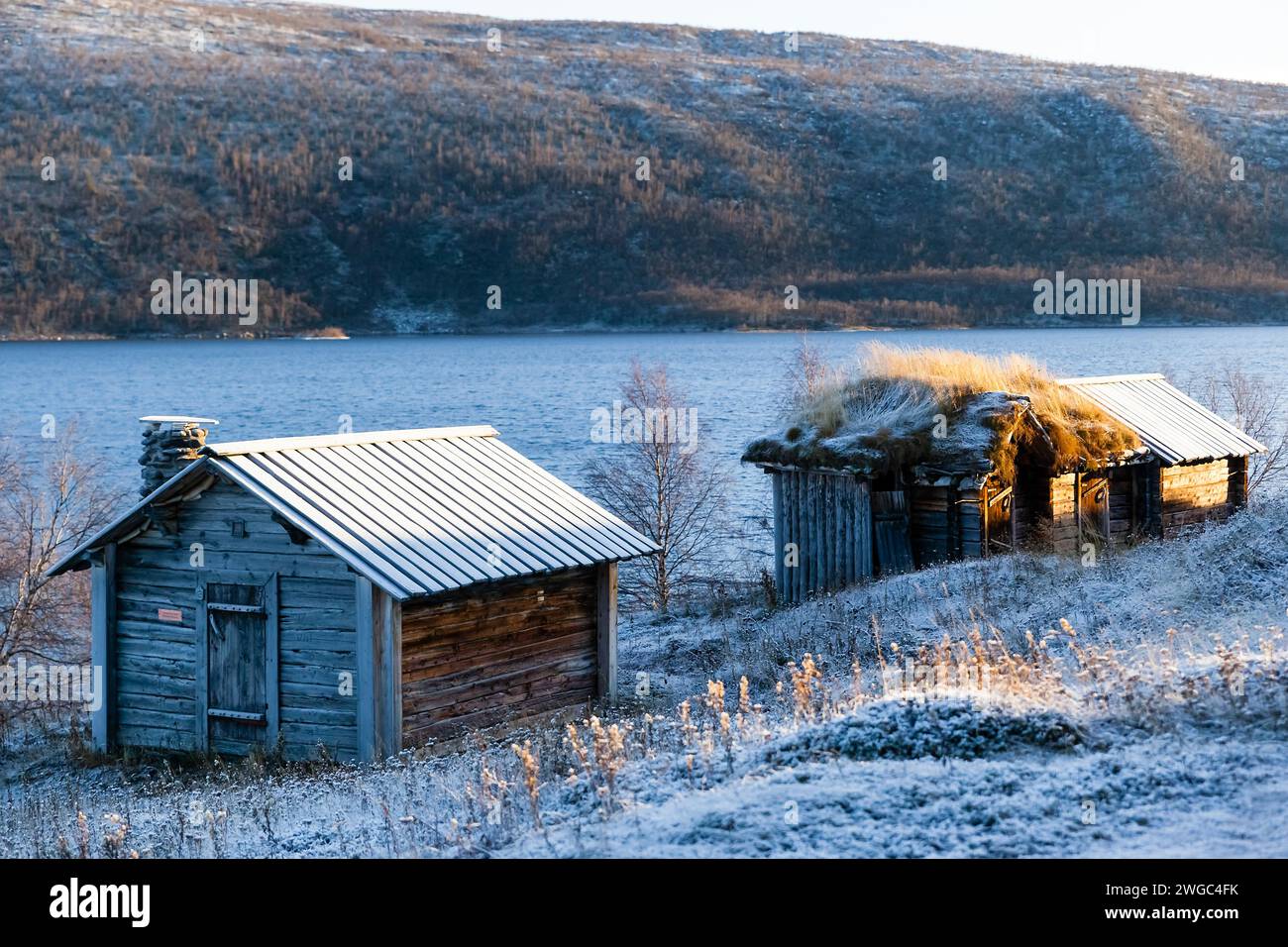 Europe, Finland, Lapland, Cabin in Utsjoki, Saami Village Stock Photo - Alamy