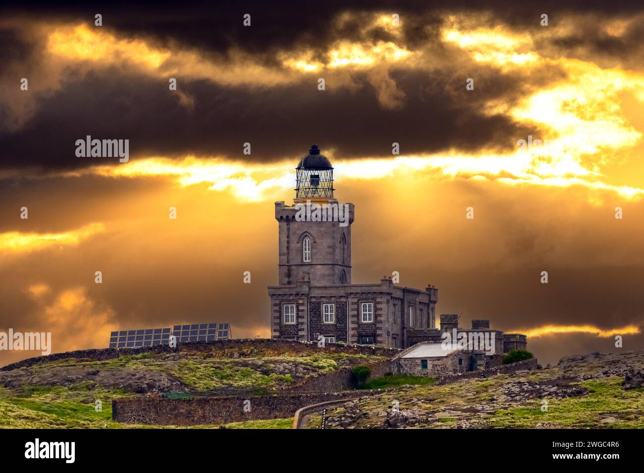 Europe, Scotland, Isle of May, Robert Stevenson's Lighthouse ...