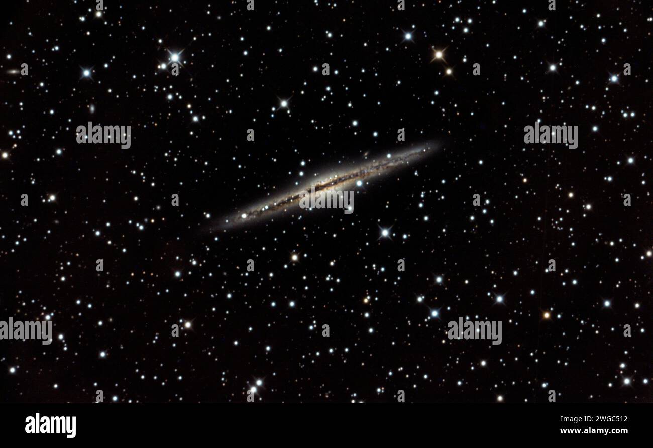 Galaxy (NGC891) in the constellation Andromeda 14, 30 million light ...