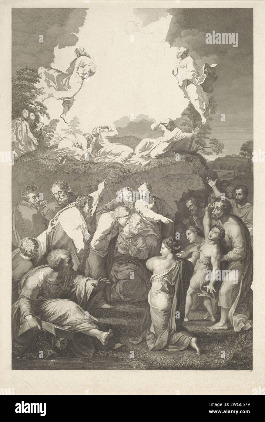 Transfiguration on the Berg Tabor, Raphael Morghen, After Rafaël, 1768 ...