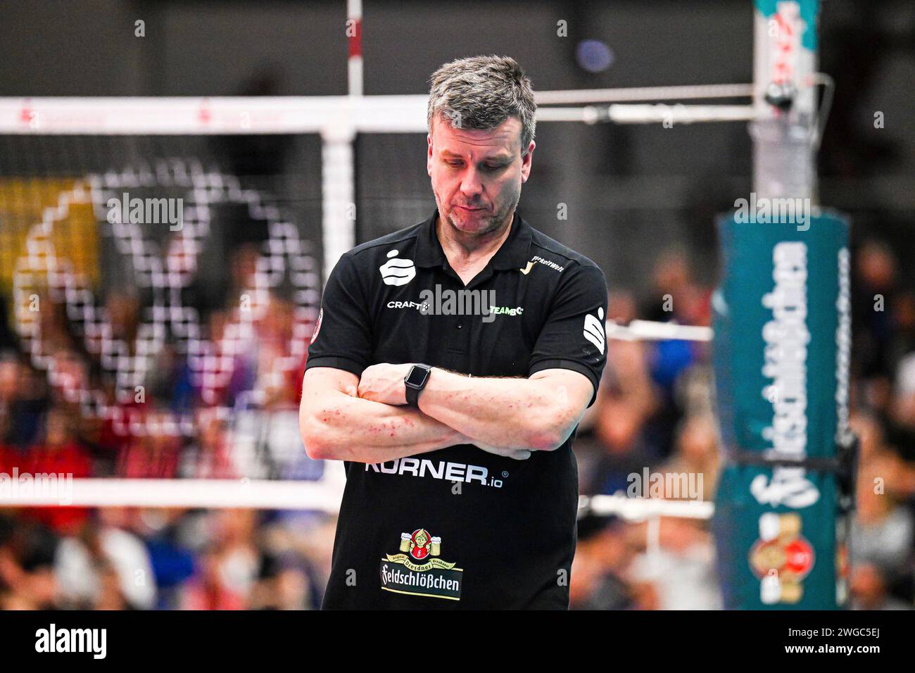 Dresden, Deutschland. 03rd Feb, 2024. Alexander Waibl (Cheftrainer ...