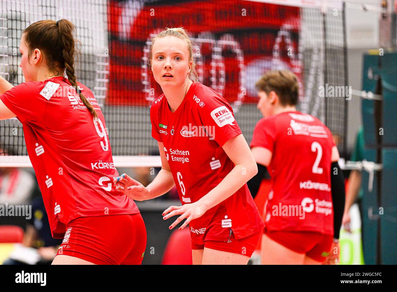 Dresden, Deutschland. 03rd Feb, 2024. Jennifer Janiska (Dresdner SC, #6 ...