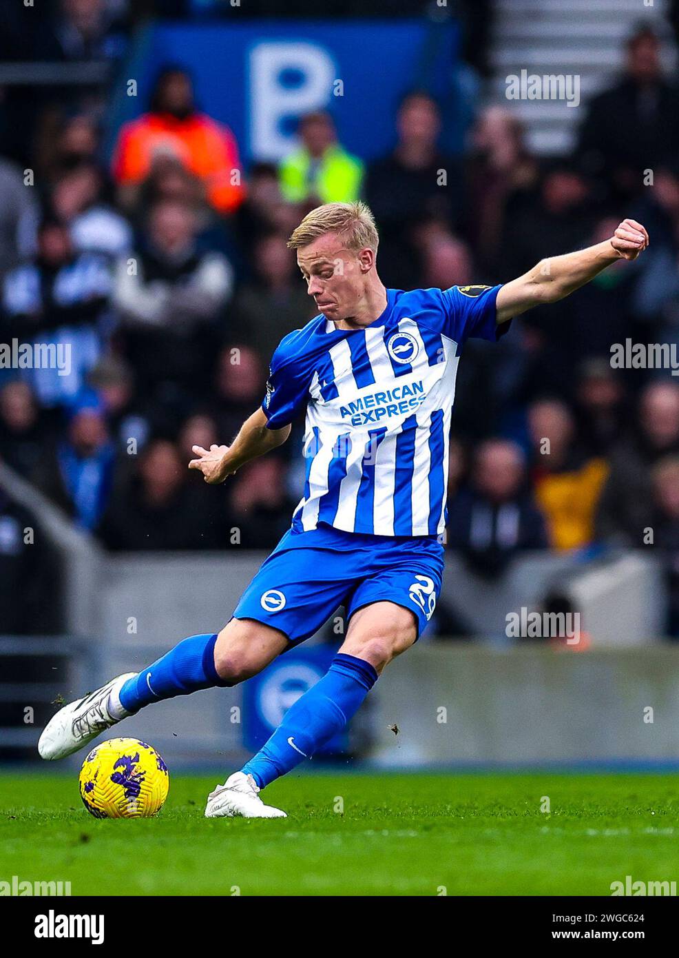 Brighton and Hove Albion's Jan Paul van Hecke in action during the ...