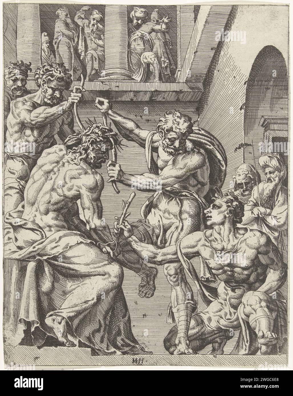 Christ is crowned with the crown, Dirck Volckertsz. Coornhert ...