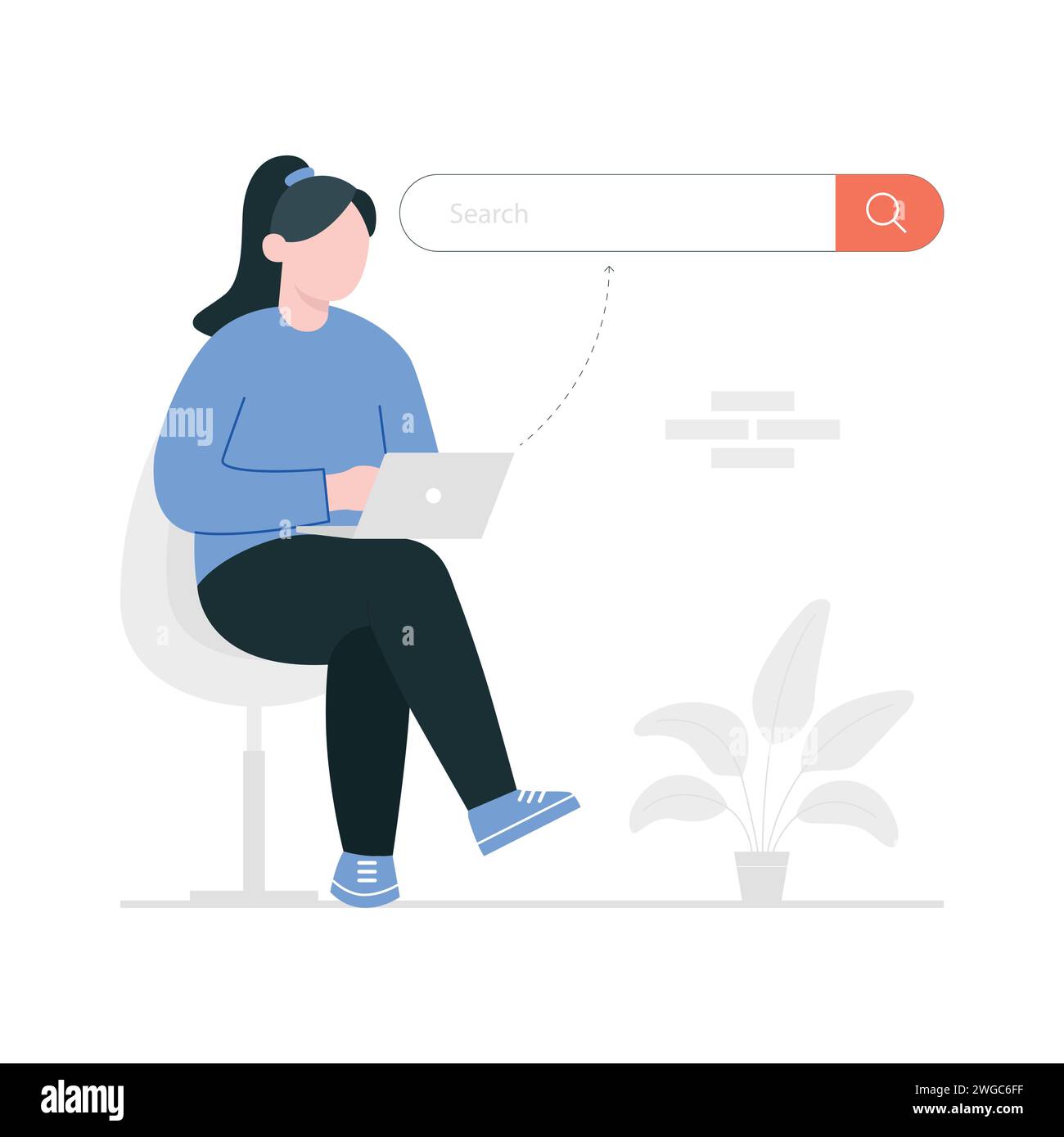 Browsing person Stock Vector Images - Alamy