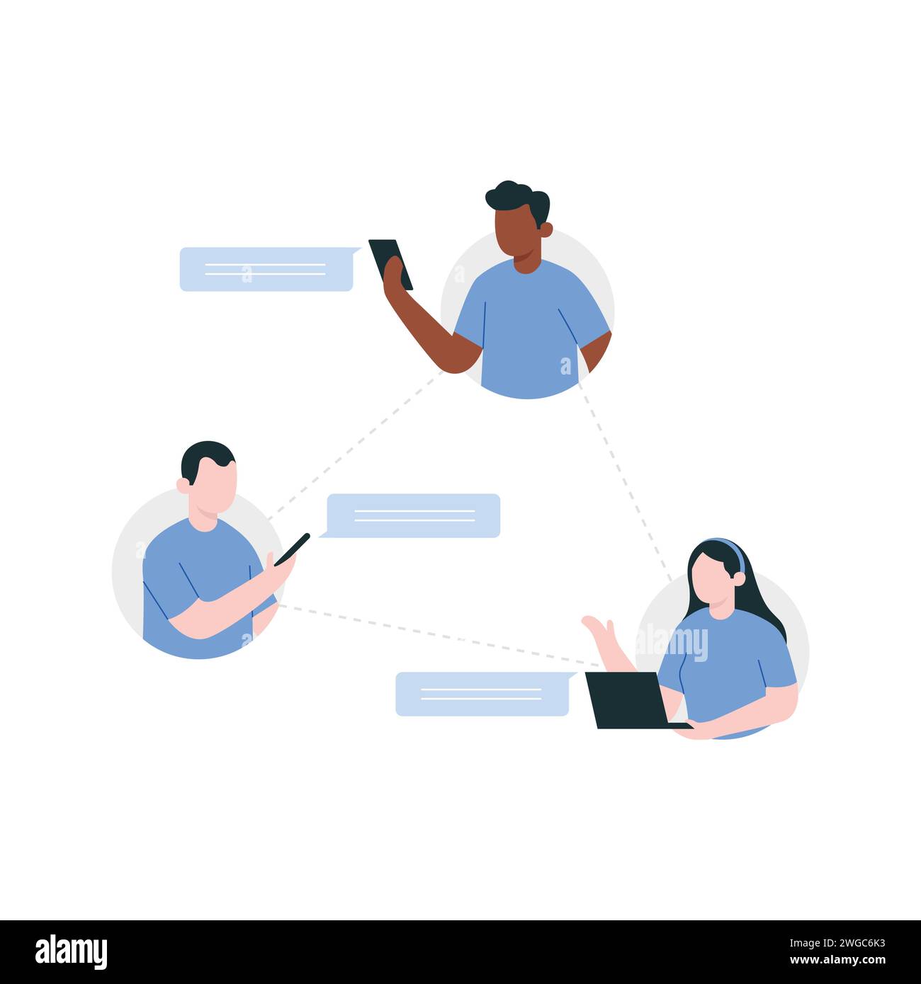 Networking illustration Stock Vector Images - Alamy