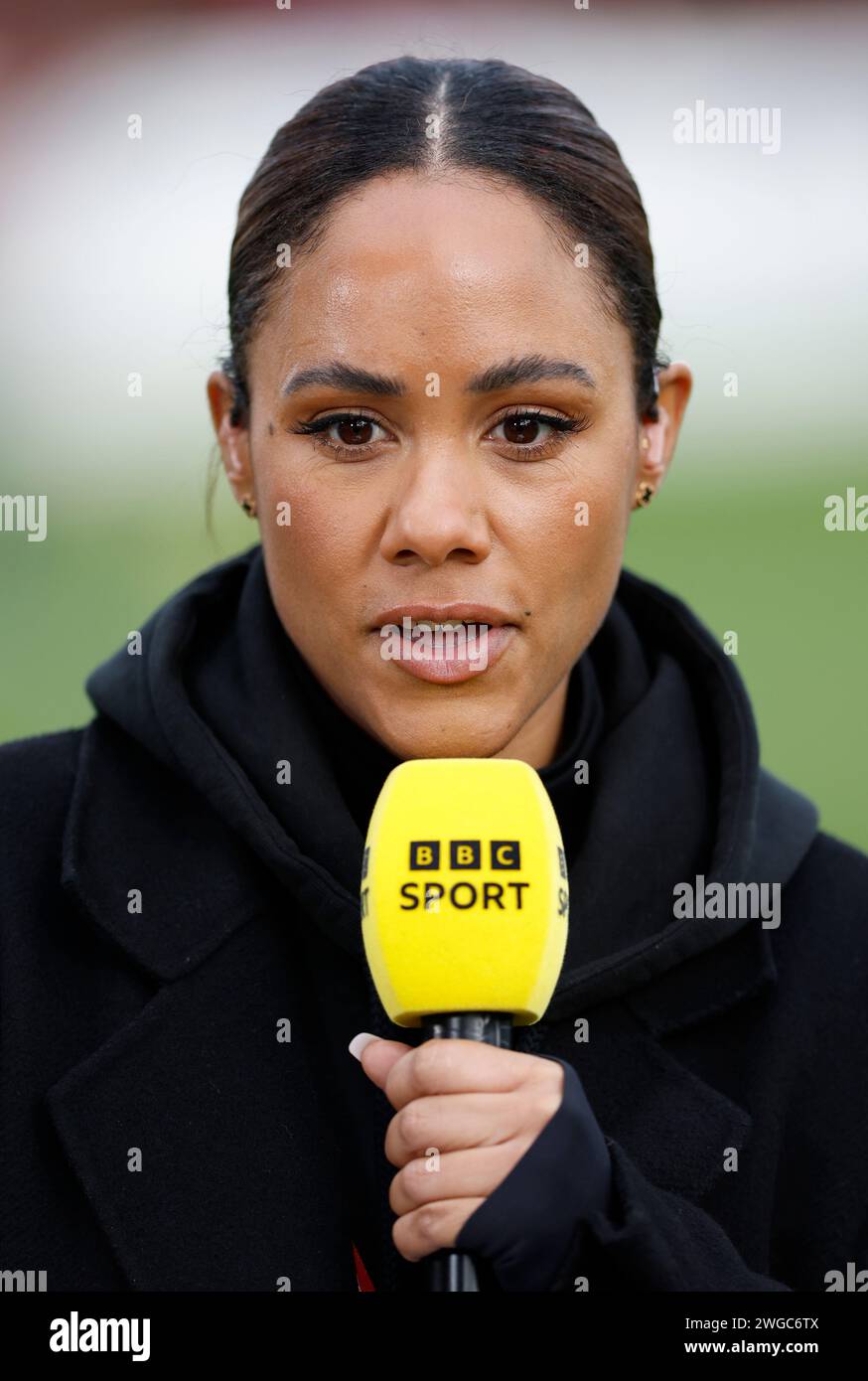 BBC presenter Alex Scott before the Barclays Women's Super League match ...