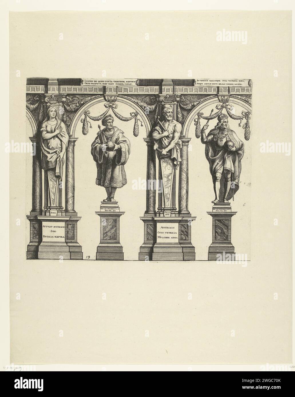 Emperors Frederik III and Maximilian I; Entry of Ferdinand in Antwerp ...