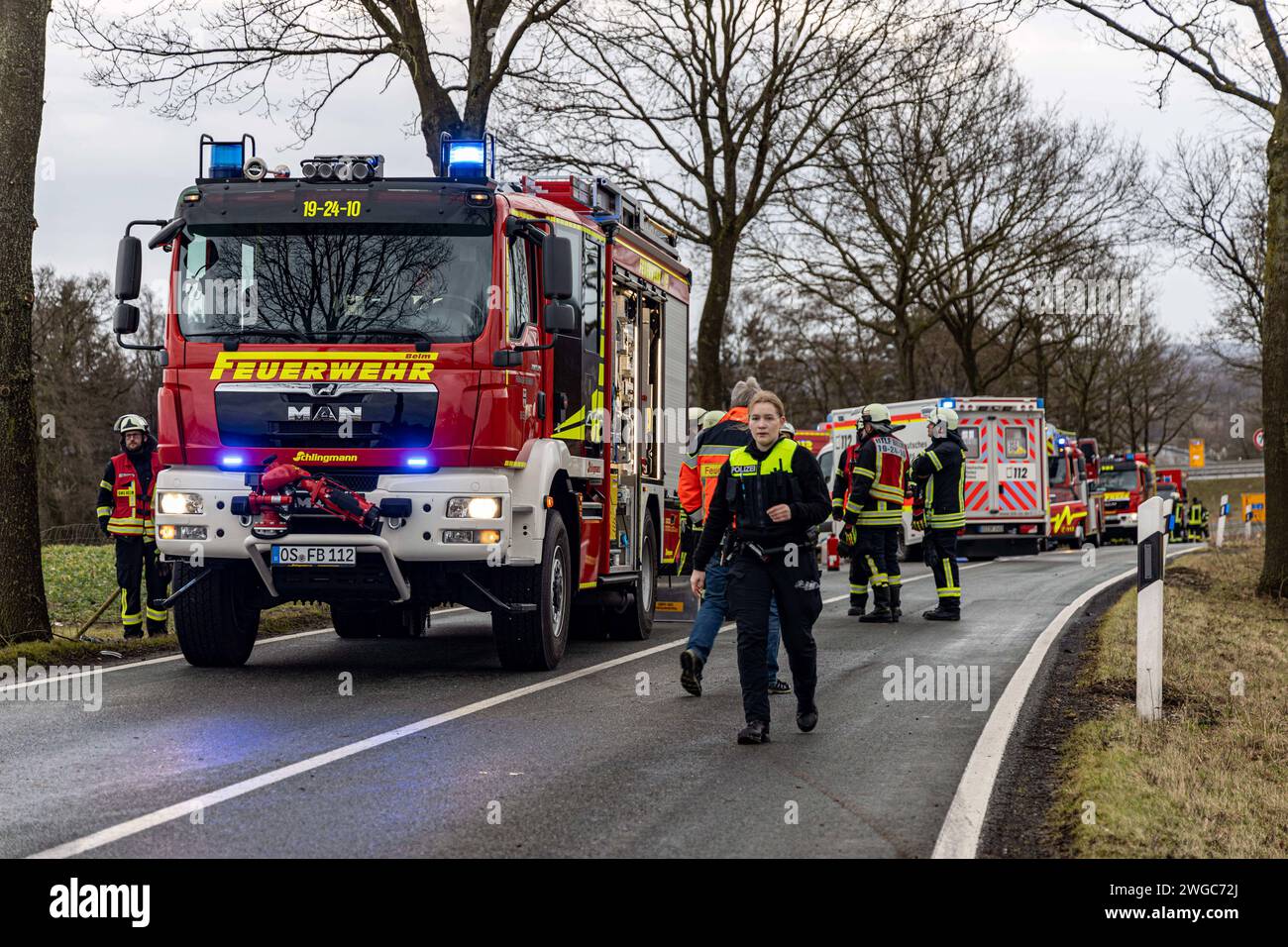 Belm, Deutschland 04. Februar 2024: PM: 04.02.24, 09:32: VU tödlich ...