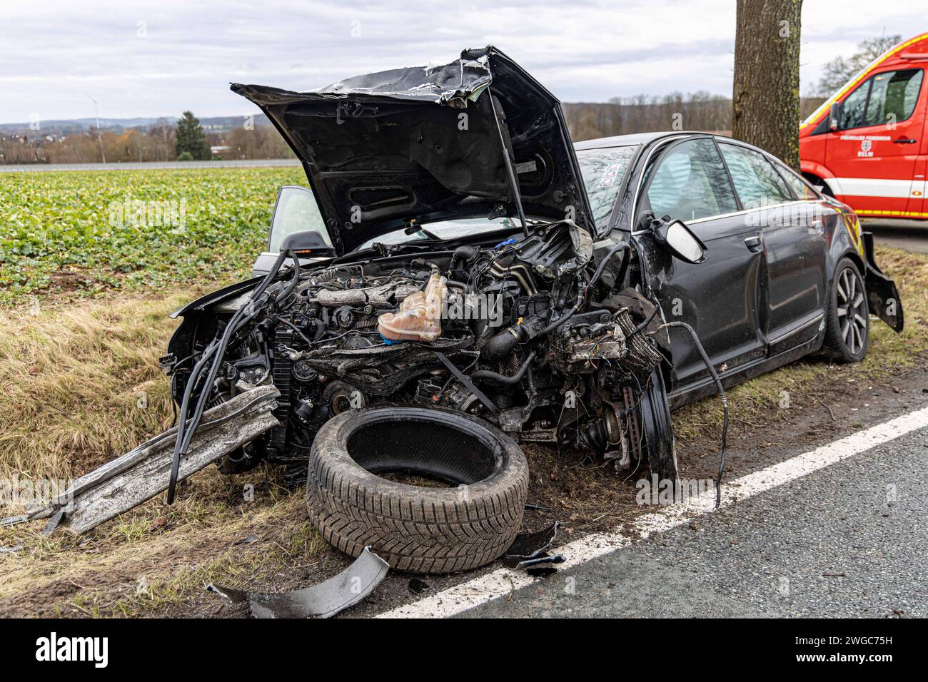 Belm, Deutschland 04. Februar 2024: PM: 04.02.24, 09:32: VU tödlich ...