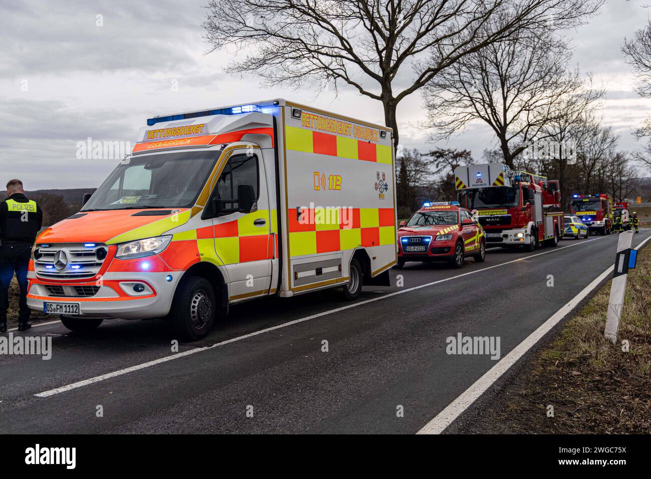 Belm, Deutschland 04. Februar 2024: PM: 04.02.24, 09:32: VU tödlich ...