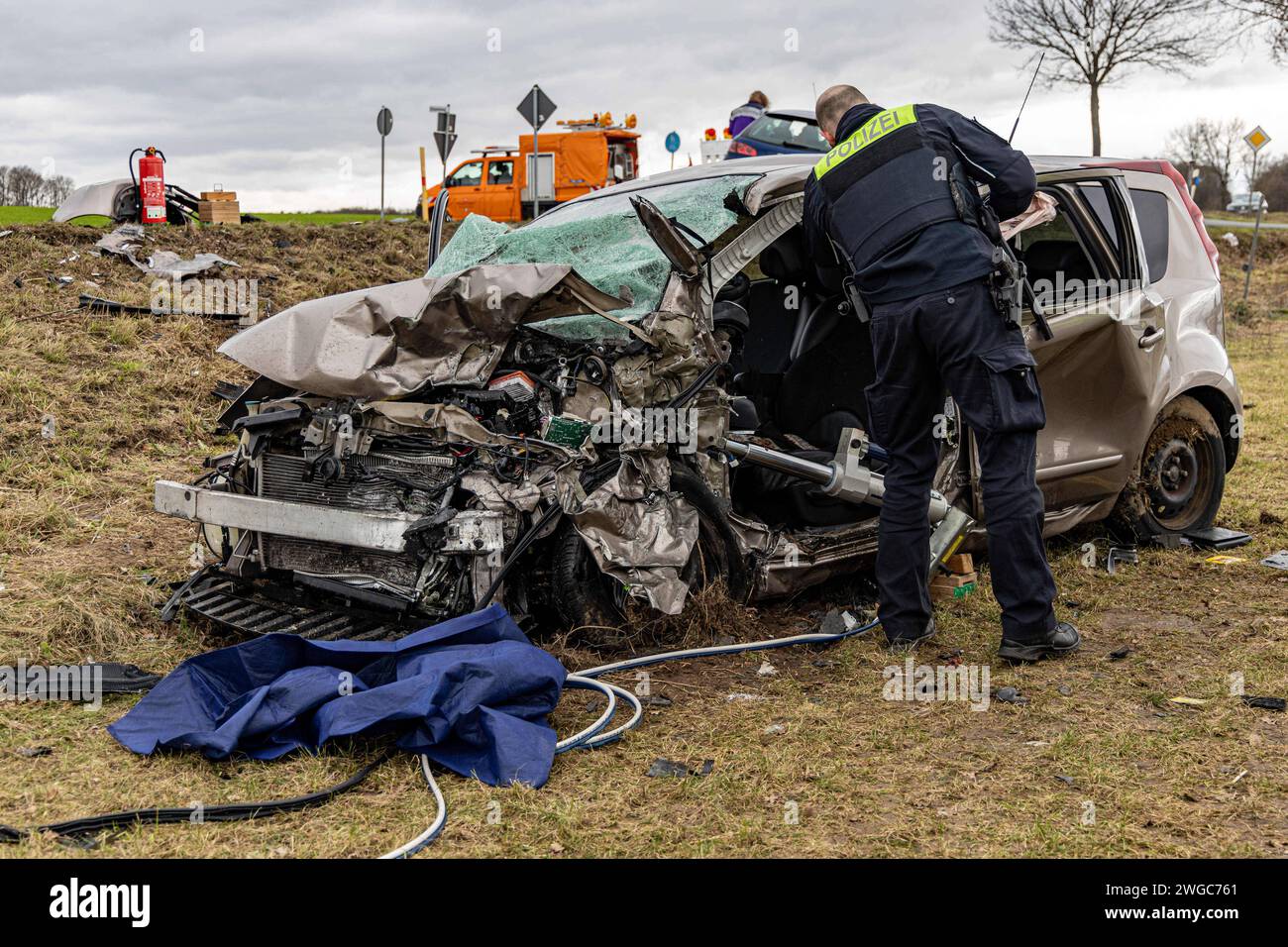 Belm, Deutschland 04. Februar 2024: PM: 04.02.24, 09:32: VU tödlich ...