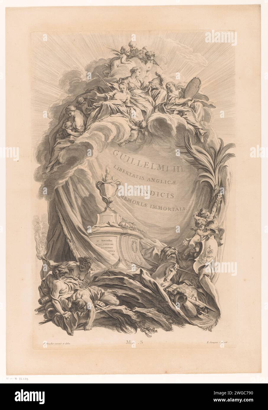 Allegory on William III, Prince of Orange and King of England, Scotland ...