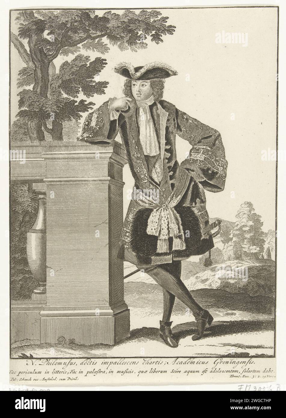 Groninger Student, ca. 1700, 1690 - 1700 print Student from the ...