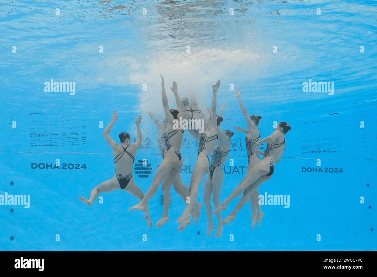 Ukraine team compete in the mixed team acrobatic final of artistic ...