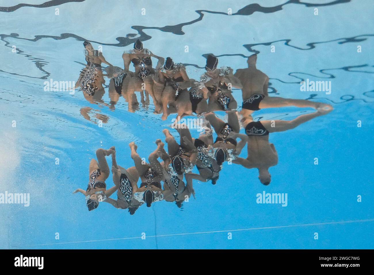 United States team compete in the mixed team acrobatic final of ...