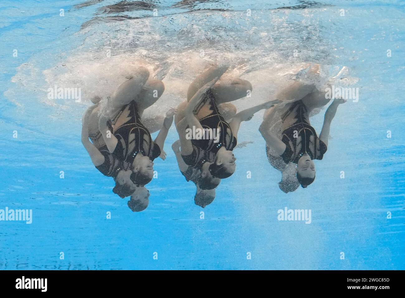 Spain team compete in the mixed team acrobatic final of artistic ...