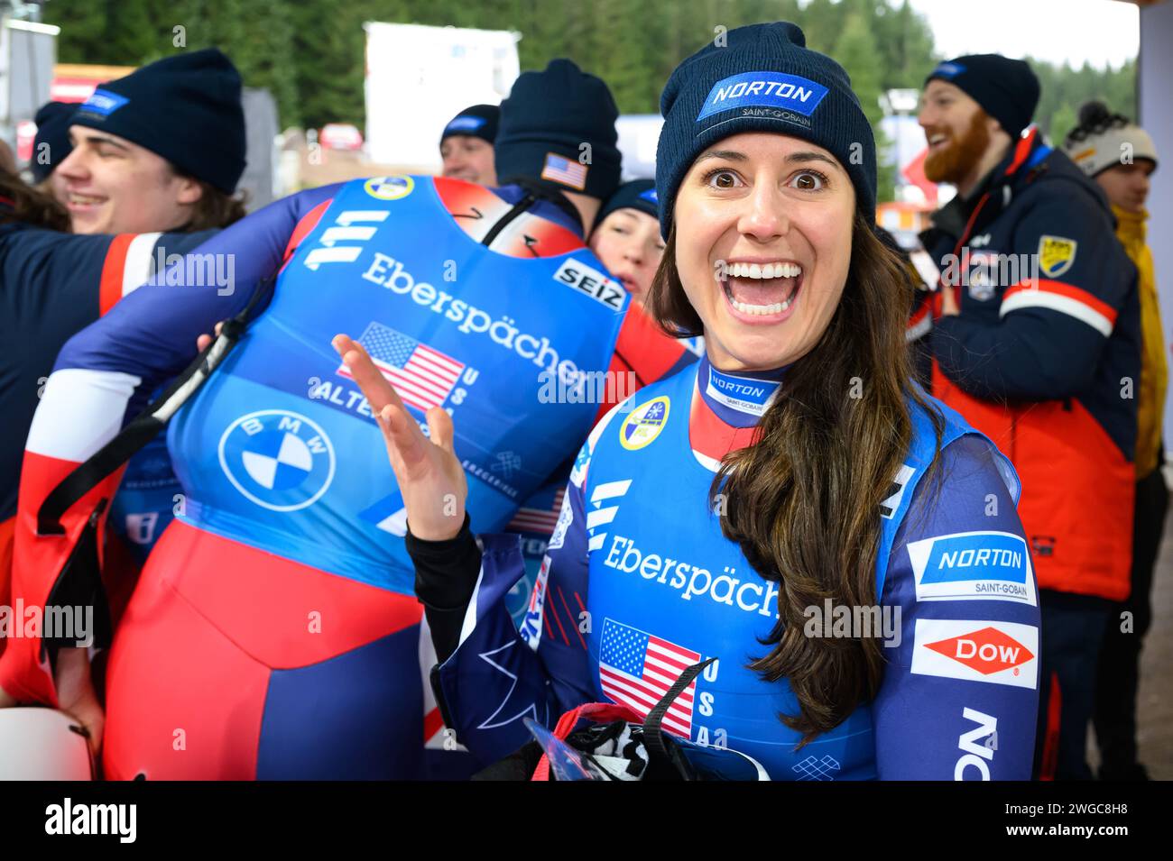 Altenberg, Germany. 04th Feb, 2024. Luge: World Cup, Team Relay. Emily ...