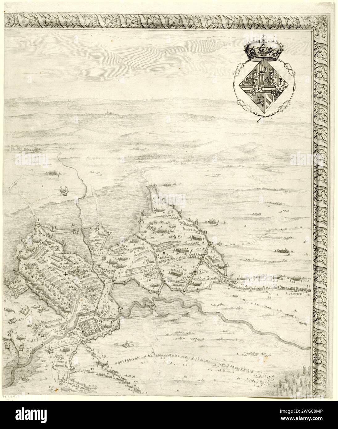 Siege of Breda, 27 August 1624-5 June 1625 (part at the top right ...