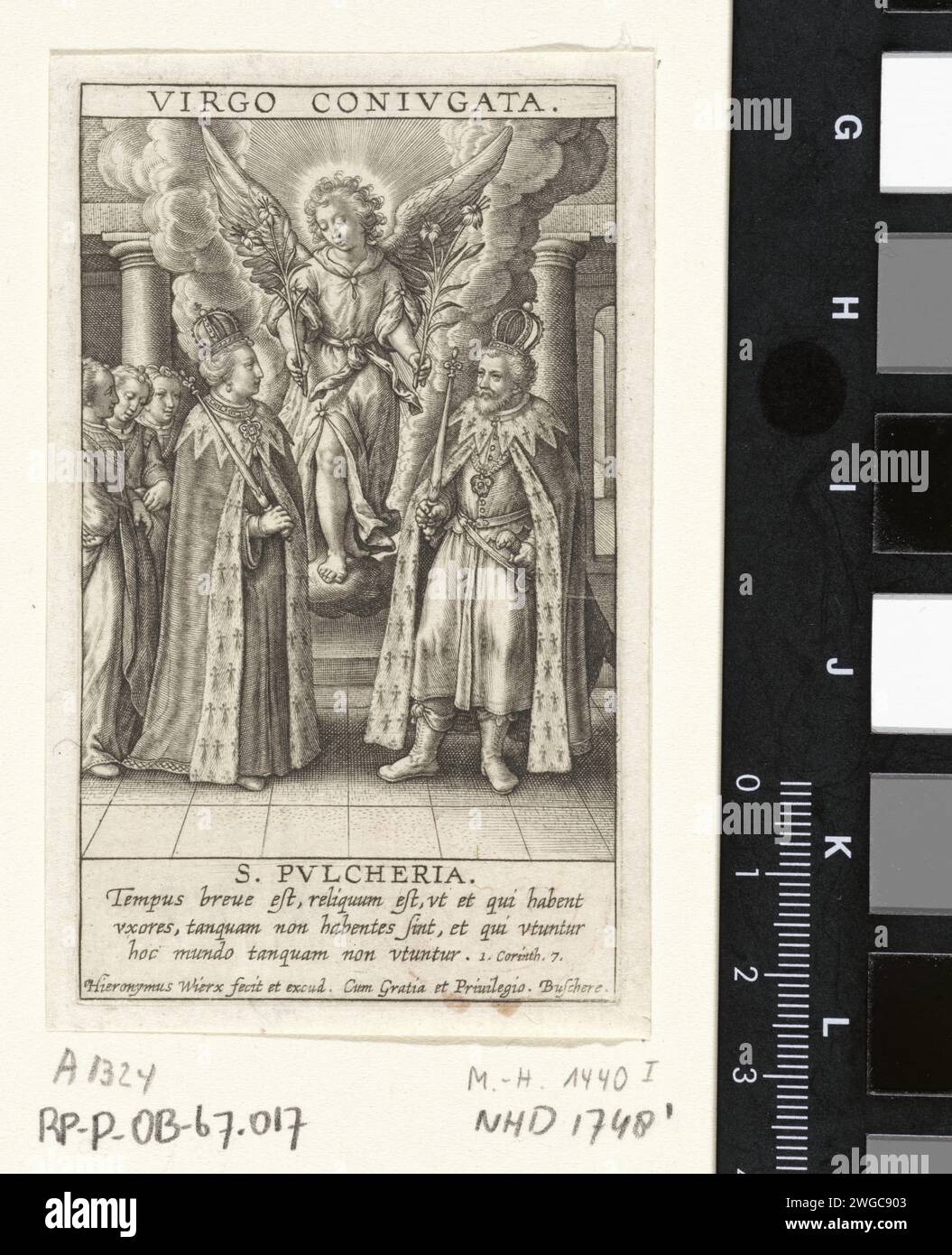 H. Pulcheria van Constantinople and her husband, Hieronymus Wierix ...