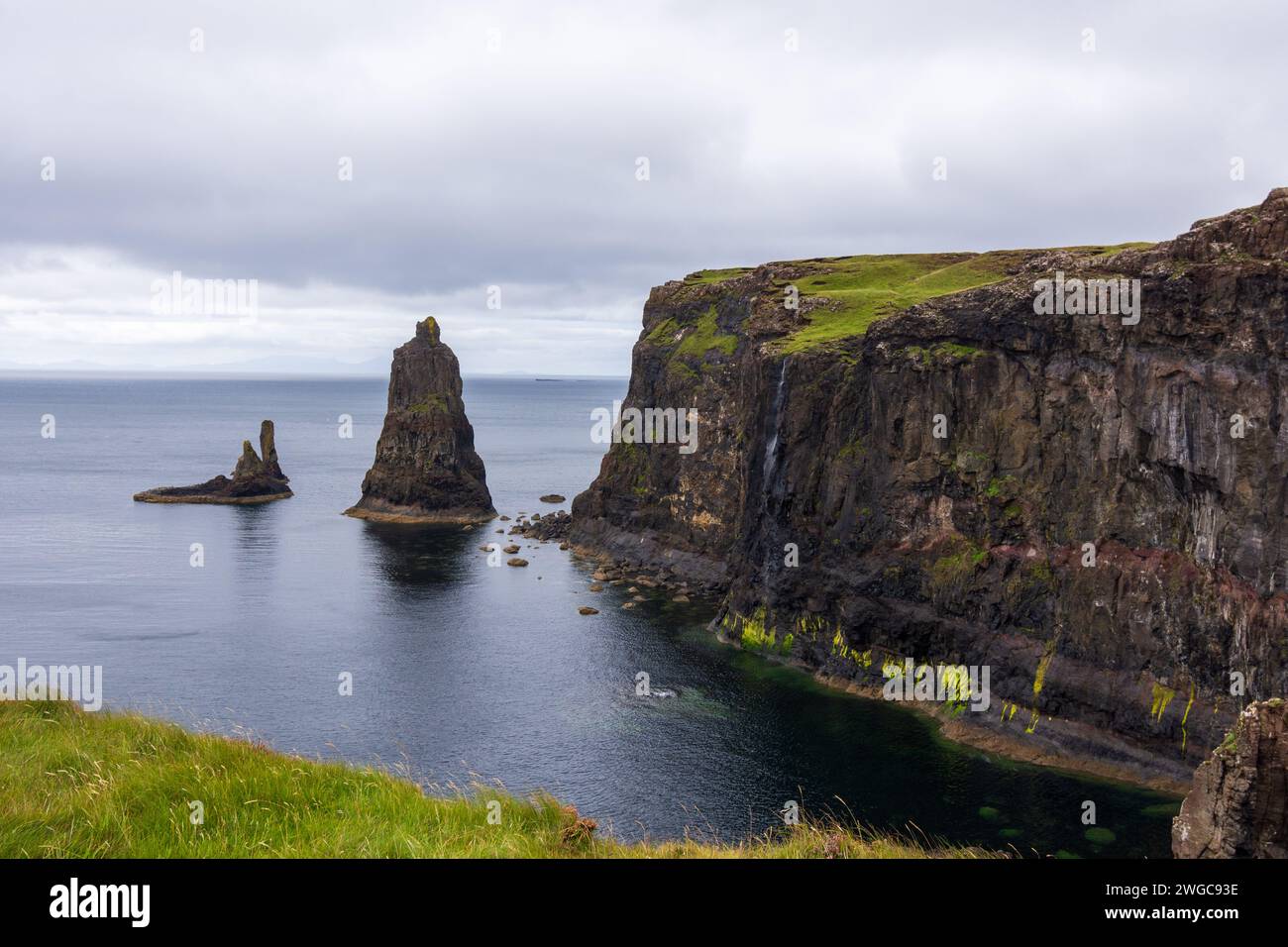 Macleod’s Maidens are famous sea stacks accessible via a popular hiking ...