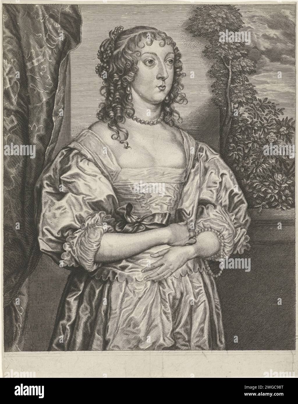 Portrait of Katherine Howard, Arnold de Jode, After Anthony Van Dyck ...