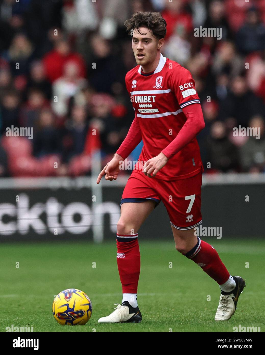 Hayden Hackney of Middlesbrough during the Sky Bet Championship match ...