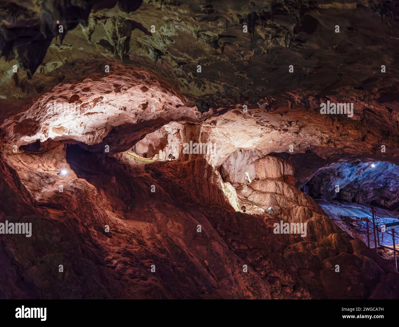 Las Güixas Cave, Villanúa, Pyrenees, Huesca, Aragon, Spain. Cave that ...