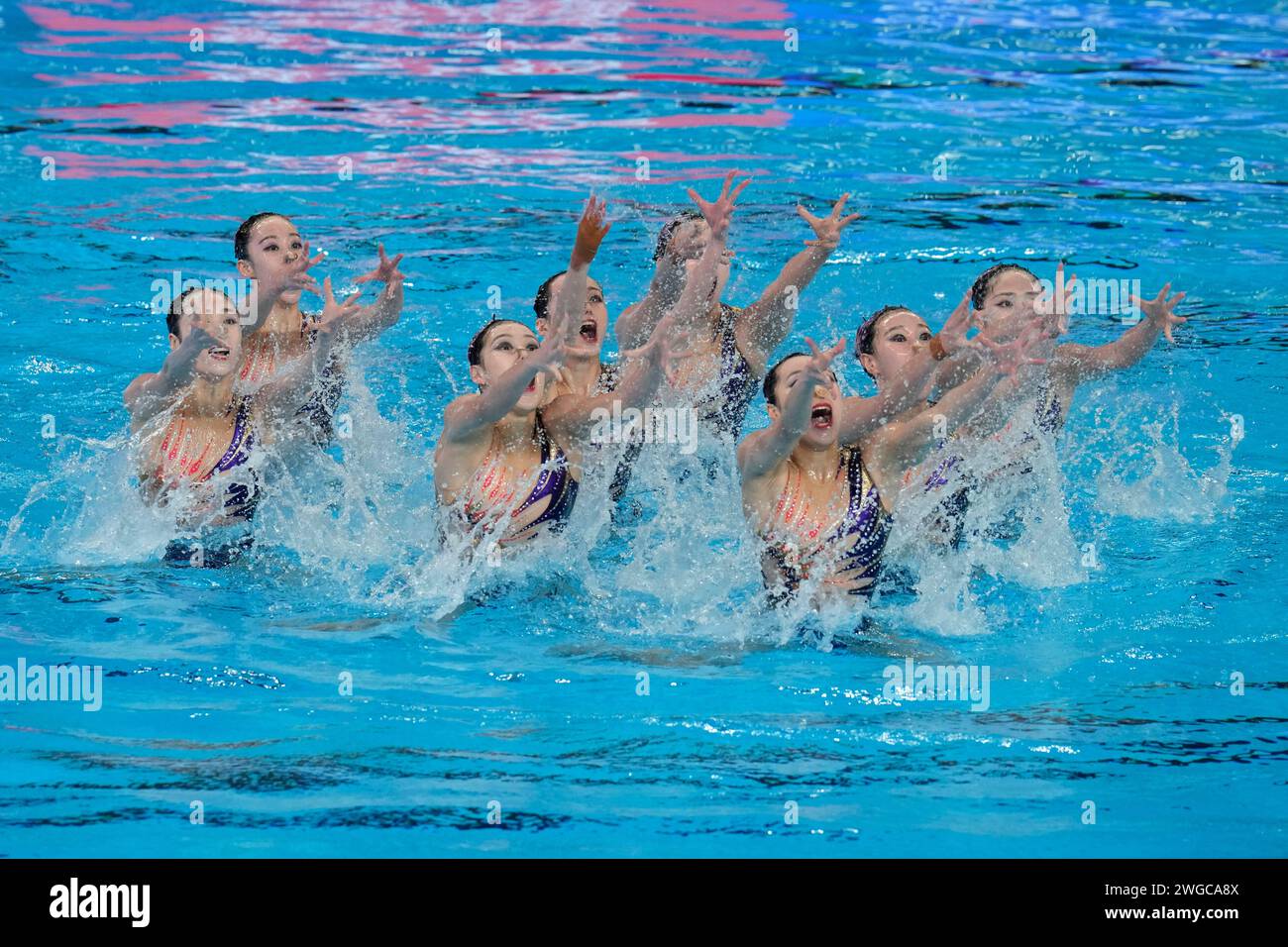 China team compete in the mixed team acrobatic final of artistic ...