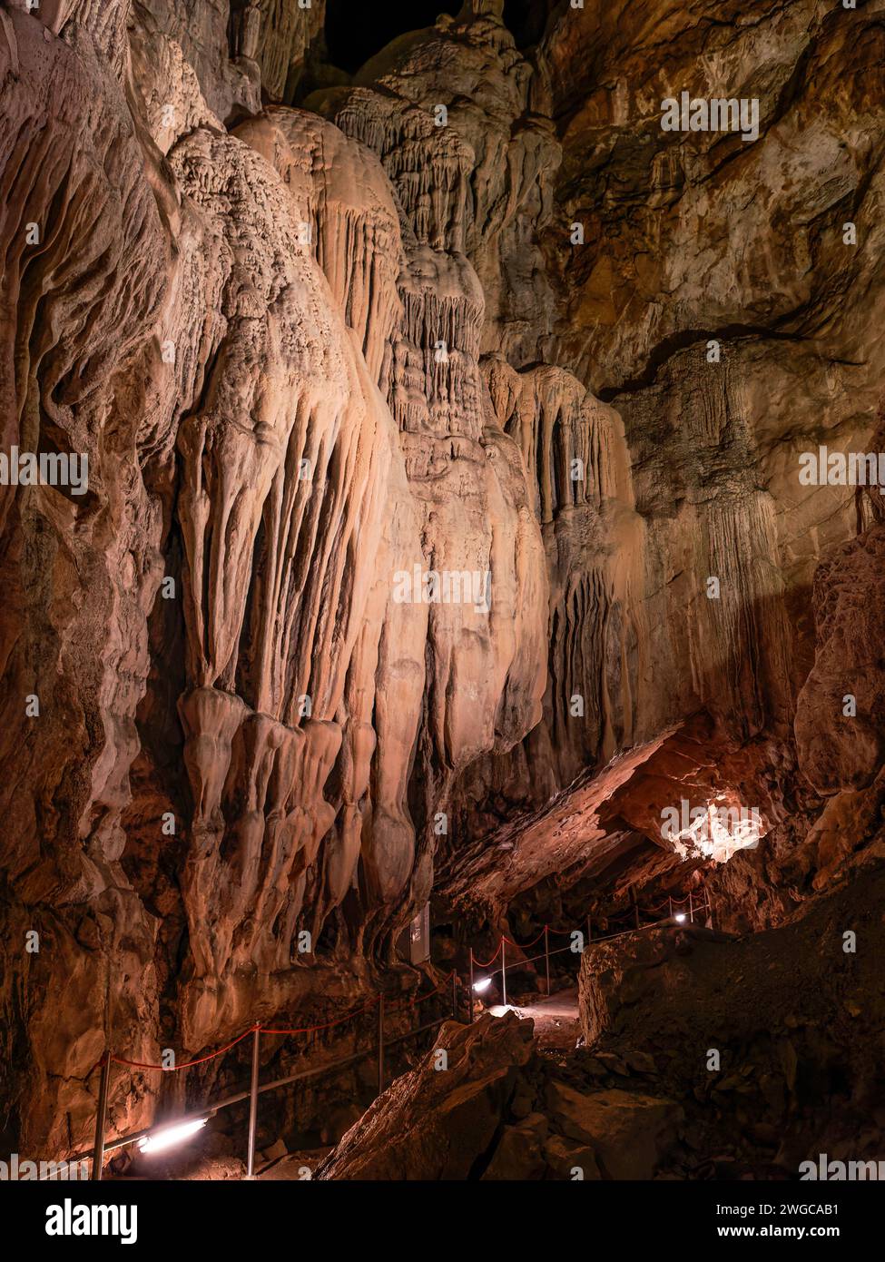 Las Güixas Cave, Villanúa, Pyrenees, Huesca, Aragon, Spain. Cave that ...